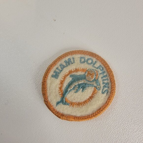 NFL | Other | Rare Vintage Nfl Team Miami Dolphins 2 Round Sewon Patch ...
